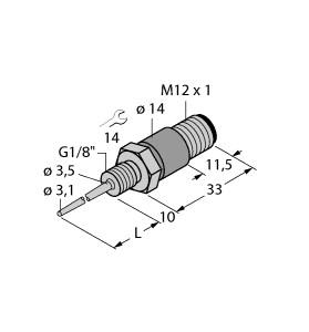 Turck Temperature Detection, Probe (TP-103A-G1/8-H1141-L013) | Branom ...